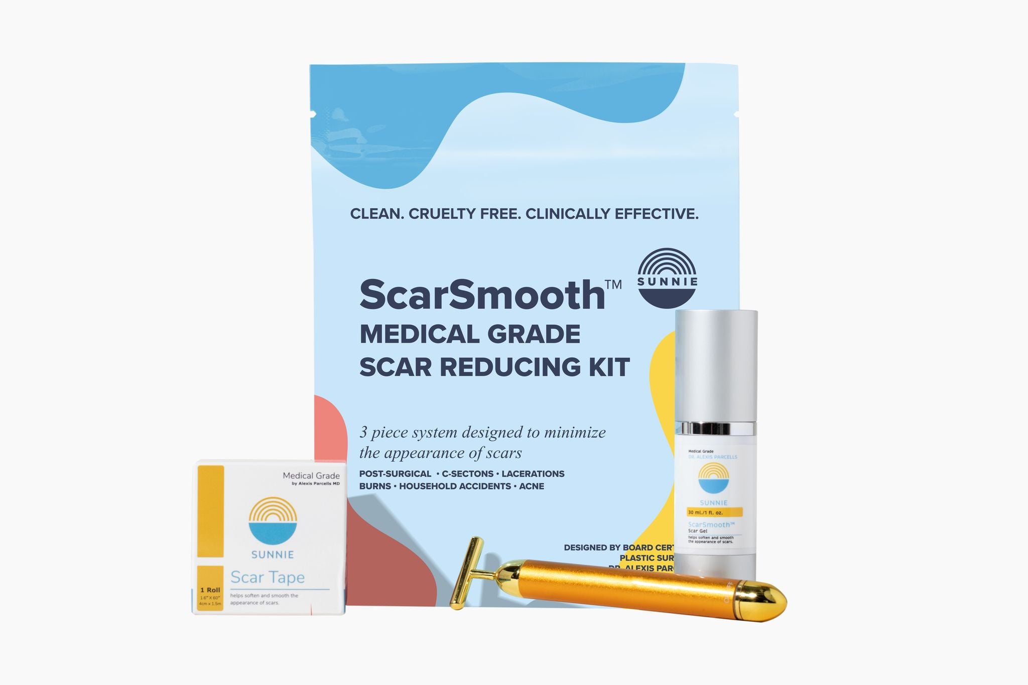 Scar Smooth™ Medical Grade Scar Reducing Kit - Pro – SUNNIE SKINCARE